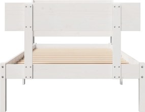 Postel bez matrace bílá 75 x 190 cm masivní borovice 3306604