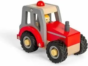 Bigjigs Toys Traktor červený / od 12 měsíců
