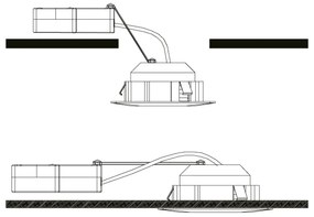 Eglo 95844 - SADA 3x LED podhledové svítidlo PINEDA 1xLED/4,9W/230V