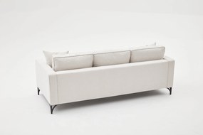 Hanah Home Třímístná pohovka BERLIN krémová 222 cm 825BLC2798