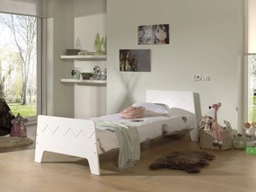 Dětská postel annie 90 x 200 cm bílá MUZZA