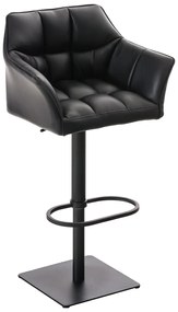 Barová židle Damas B1 ~ koženka, černý rám - Černá