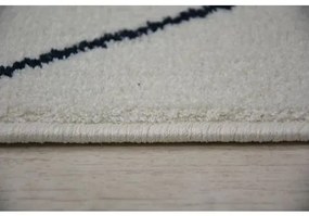 koberec SENSE Micro 81249 CIKCAK ETHNO bílý/modrý velikost 160x230 cm | krásné koberce cz