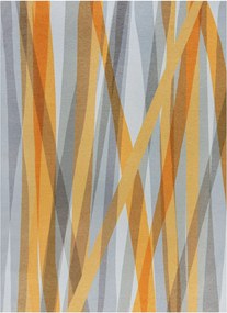 Flair Rugs, AKCE: 170x240 cm Kusový koberec Match Isabella Stripe Grey/Ochre, žlutá, chodba / předsíň