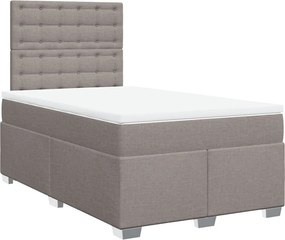 Box spring postel s matrací taupe 120x200 cm textil 3292773