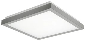 KANLUX Přisazené LED stropní osvětlení s čidlem TYBIA, 38W, denní bílá, 41x41cm, hranaté, šedobílé 24641