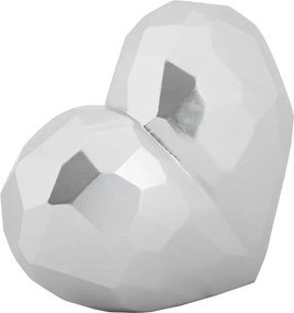 Váza Heart 18 cm stříbrná