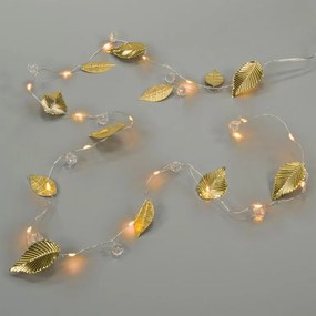 Nexos  86924 Osvětlení perly a zlaté listy, 20 LED, teplá bílá, 2 kusy