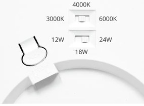 Ecolite WPCB2-24W/CR - LED Panel LEXA LED/12/18/24W/230V černá
