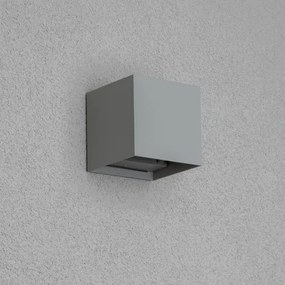 Brilagi - LED Venkovní nástěnné svítidlo CUBE LED/6W/230V šedá IP54