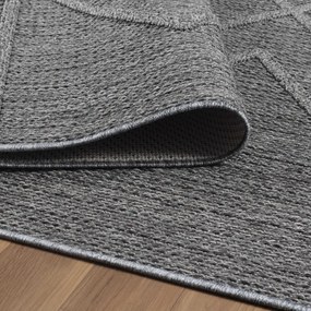 Ayyildiz, Kusový koberec Patara 4954 Grey – na ven i na doma, 80x250, šedá, chodba / předsíň