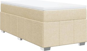Box spring postel s matrací krémová 80 x 200 cm textil 3285433