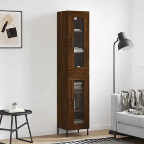 vidaXL Skříň highboard 34,5 x 34 x 180 cm kompozitní dřevo [3199433] Barva: hnědý dub