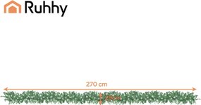 Zasněžená vánoční girlanda 2,7 m HQ Ruhhy 26244