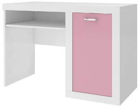 Dětský psací stůl FILIP, color, bílý/růžový