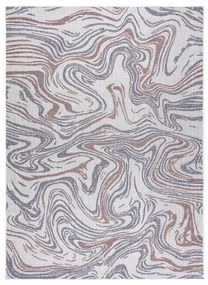 koberec SISAL SION Vlny 2836 ploché tkaní ecru / modrý / růžový velikost 160x220 cm | krásné koberce cz