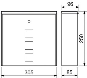 Richter Czech poštovní schránka BK.209.N nerez