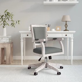 Otočná kancelářská židle tmavě šedá textil - Default Title