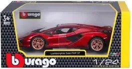 Bburago Plus Lamborghini Sian FKP37 - Red / měřítko 1:24