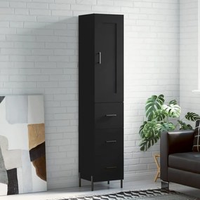 vidaXL Skříň highboard 34,5 x 34 x 180 cm kompozitní dřevo [3200201] Barva: bílá s vysokým leskem