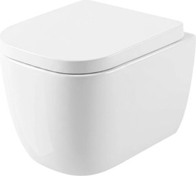 Rea Cubik Mini, závěsná WC mísa, tornado splachování, bílá lesklá, REA-C6539