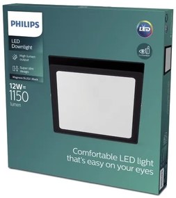 Philips - LED Stropní svítidlo MAGNEOS LED/12W/230V 2700K černá