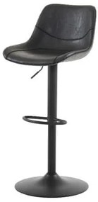 Autronic Barová židle Židle barová, černá ekokůže, kov černá (AUB-714 BK)