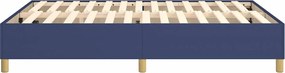 Rám postele s boxspringem modrý 140 x 200 cm textil 3120967