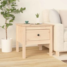 vidaXL Odkládací stolek 50 x 50 x 49 cm masivní borovice [813802] Barva: Přírodní