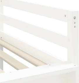 vidaXL Dětská patrová postel se závěsy bílá a 90x200 cm borovice [3207023] Barva: Bílá a černá
