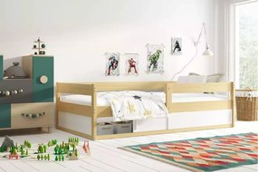 BMS Group Dětská postel se zábranou Hugo 160x80 přírodní