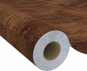 Samolepící tapety na nábytek 2 ks tmavý dub 500 x 90 cm PVC 3059648