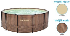 Marimex | Bazén Marimex Florida 3,66x0,99 m se zabudovaným skimmerem - motiv TEAK (poškozený obal) | 103402852