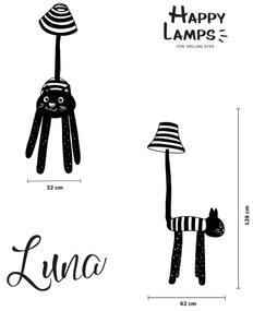 Happy Lamps - LED Dětská stojací lampa LUNA LED/5,4W/230V kočka