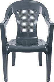 Kondela Zahradní stohovatelné křeslo, antracit, MEDRO