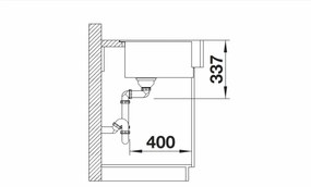 BLANCO GmbH + Co KG Blanco VINTERA XL 9-UF silgranit černá bez excentru