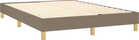 Box spring postel s matrací taupe 140x200 cm textil 3140941