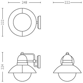 Philips 17237/30/PN - Venkovní svítidlo MYGARDEN HOVERFLY 1xE27/60W/230V IP44