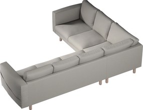 Potah na pohovku IKEA Norsborg rohová 5-místná barva šedá látka pletený vzor