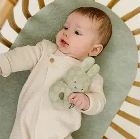 Little Dutch Chrastítko králíček Miffy Green Flower / od 0 měsíců