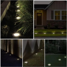 Bluegarden Toolight, LED solární lampa 4,5cm 1ks P60048, stříbrná, OGR-05685