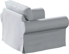 Potah na křeslo IKEA Ektorp barva šedá látka pletený vzor