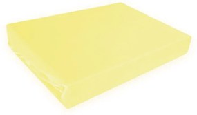 Napínací prostěradlo MICRO satén Barva: Žlutá, Rozměr: 180x200 cm