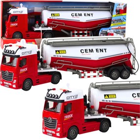LEAN Toys Cisterna s cementem – funkce nalévání vody, světla a zvuky