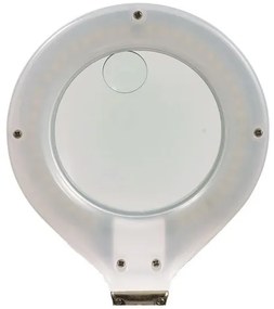 LED Stolní lampa s lupou LED/6,5W/230V bílá