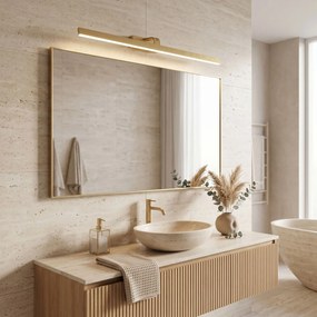 Toolight Rea, Koupelnové nástěnné LED svítidlo SWE009-1W 73cm BRUSH GOLD, OSW-20108