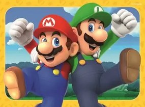 Ravensburger Puzzle: Super Mario a jeho dobrodružství 4 v 1 / od 3 let