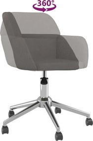 vidaXL Otočné jídelní židle 2 ks textil [3103087] Barva: Tmavě zelená