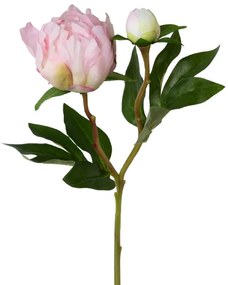 Umělá květina Gasper pivoňka, výška 46cm, růžová