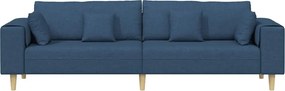 Pohovka Modrá 250 x 77 x 76 cm textil 3335150